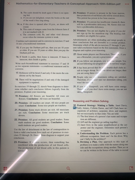 Solved X Mathematics-for-Elementary-Teachers-A-Conceptual | Chegg.com