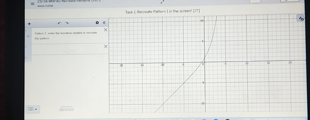 Solved amins mwhtat.Task 1: Recreate Pattern 1 ﻿in the | Chegg.com