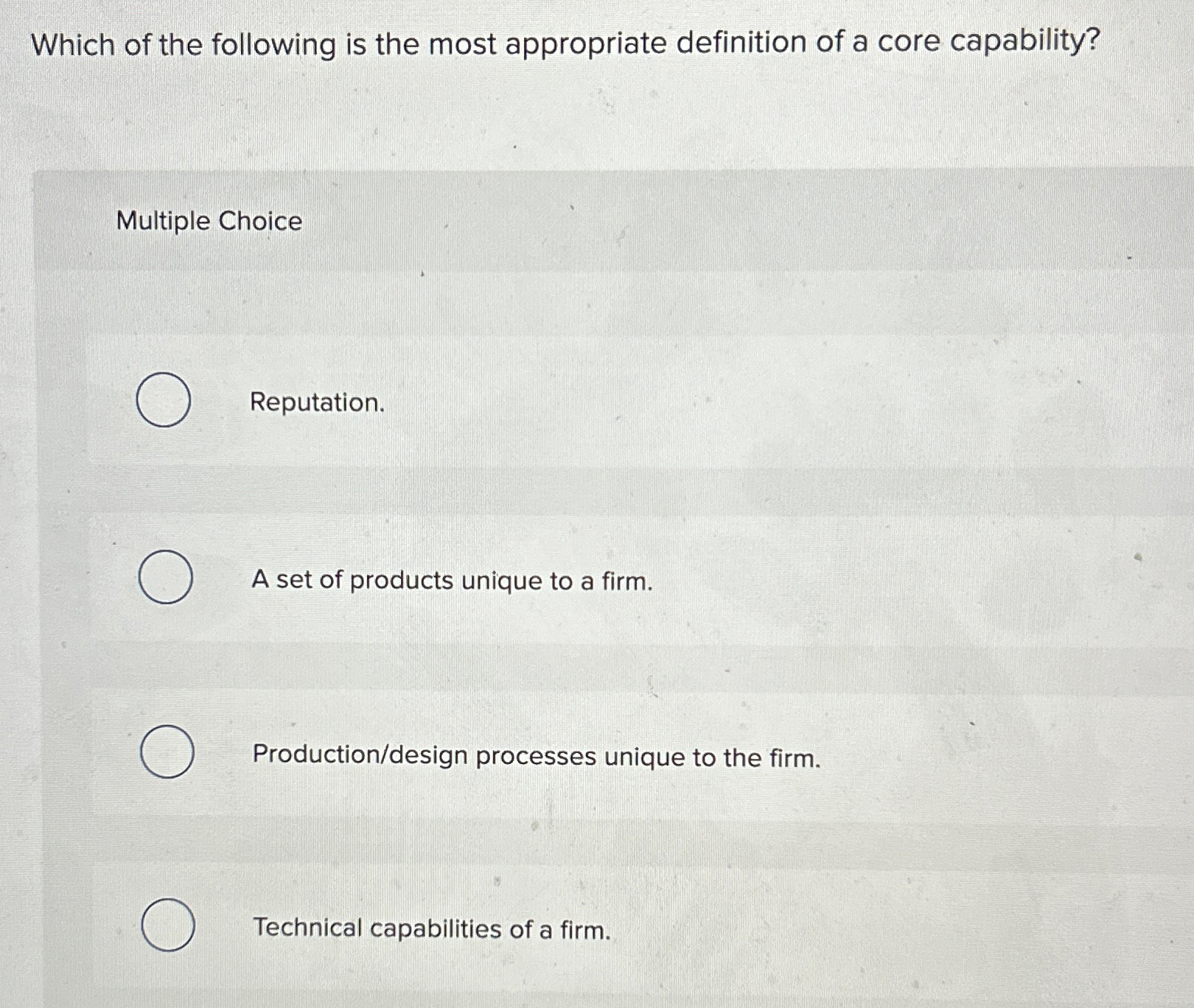 Solved Which of the following is the most appropriate | Chegg.com