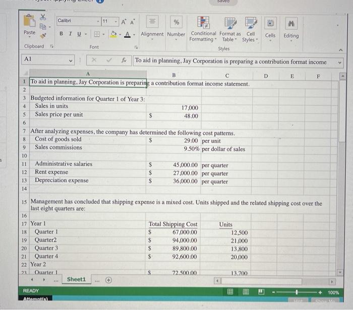 Solved 1. Analyze a mixed cost using a scattergraph plot and | Chegg.com