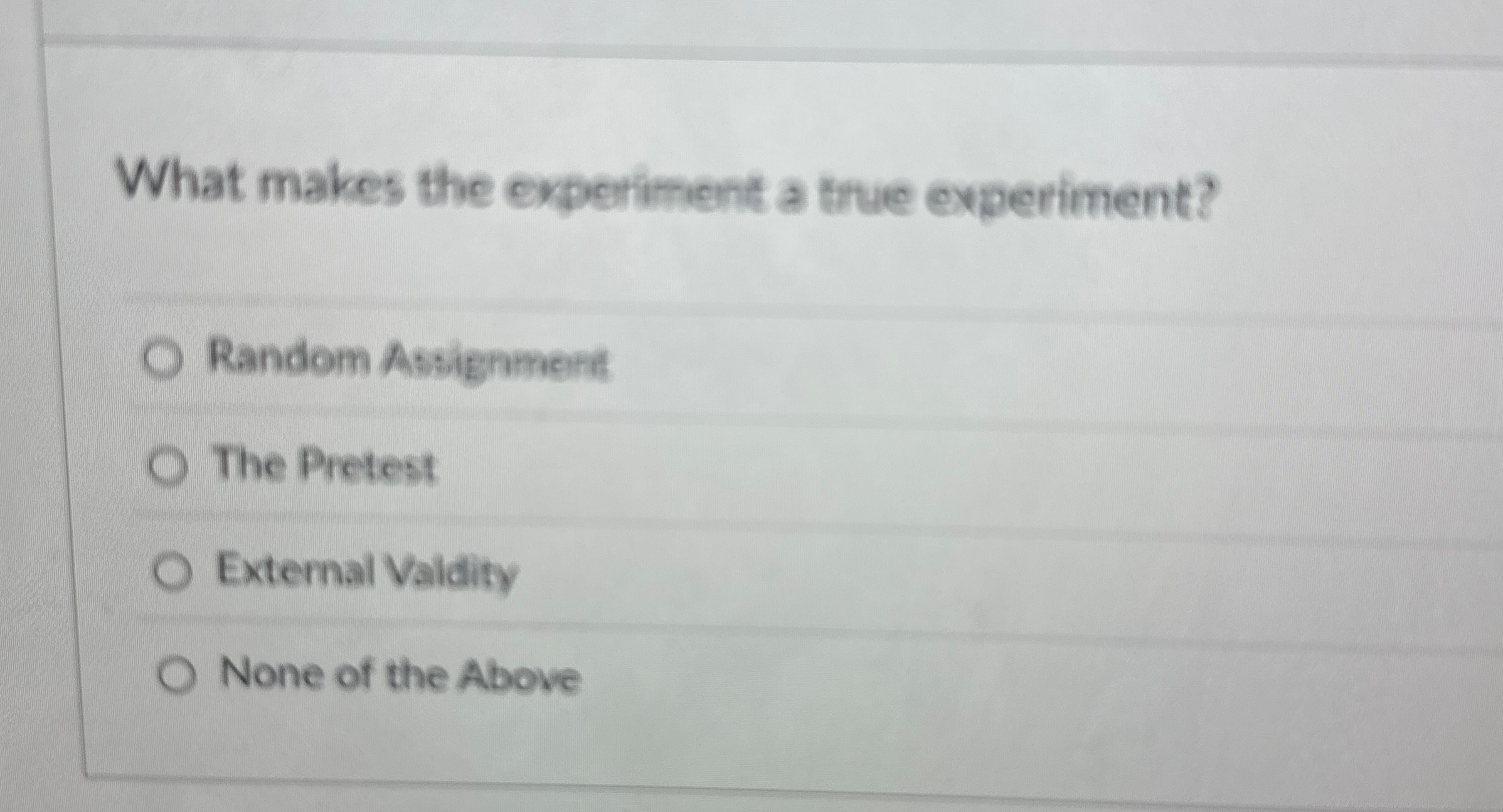 High Quality SOLUTION What makes the experiment a true experiment?Random | Chegg.com