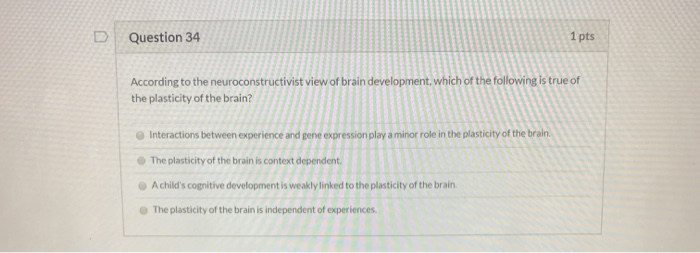 Solved Question 34 1 pts According to the | Chegg.com