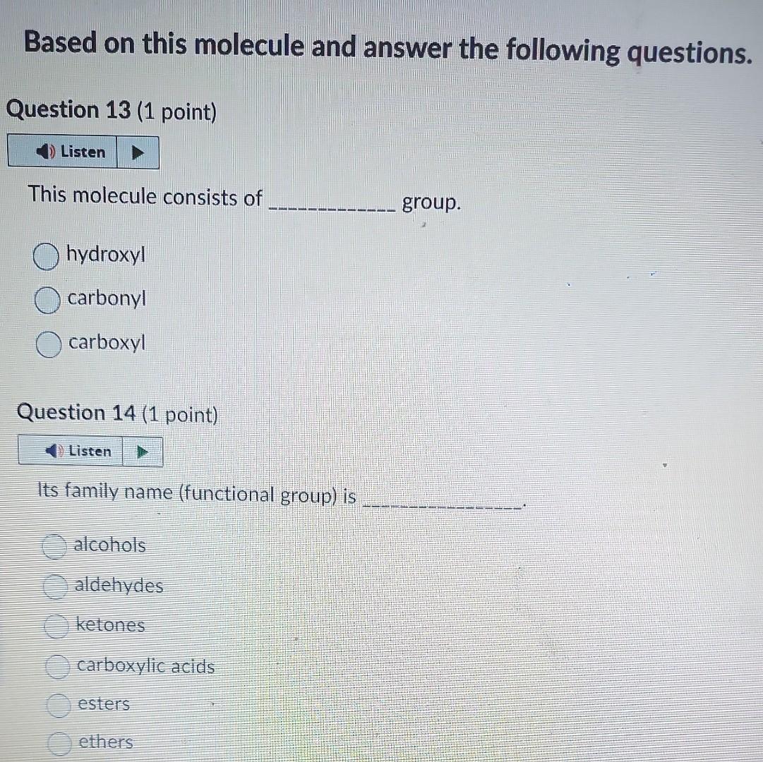 Solved Molecule \#5 (Question 13 - 15) Molecule 5 Based on | Chegg.com