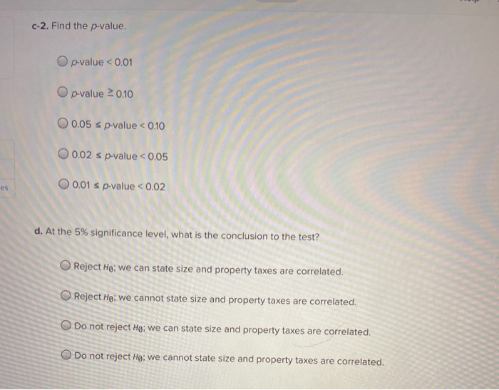Solved a realtor studies the relationship between the size | Chegg.com