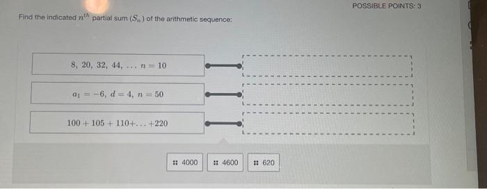 Solved Find the indicated nth partial sum (S) of the | Chegg.com
