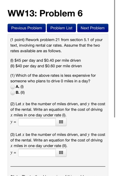 Solved Ww13 Problem 6 Previous Problem Problem List Next