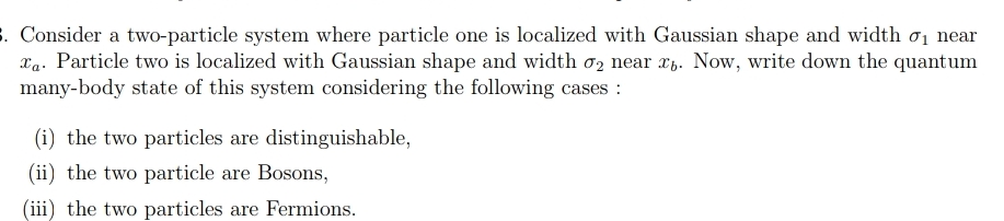 Solved Consider a two-particle system where particle one is | Chegg.com