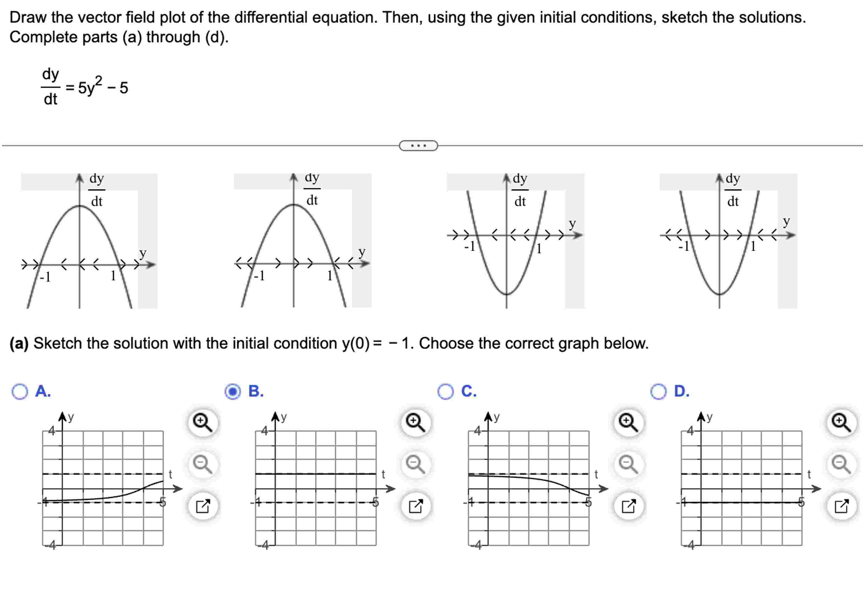 Solved Draw the vector field plot of ﻿the differential | Chegg.com