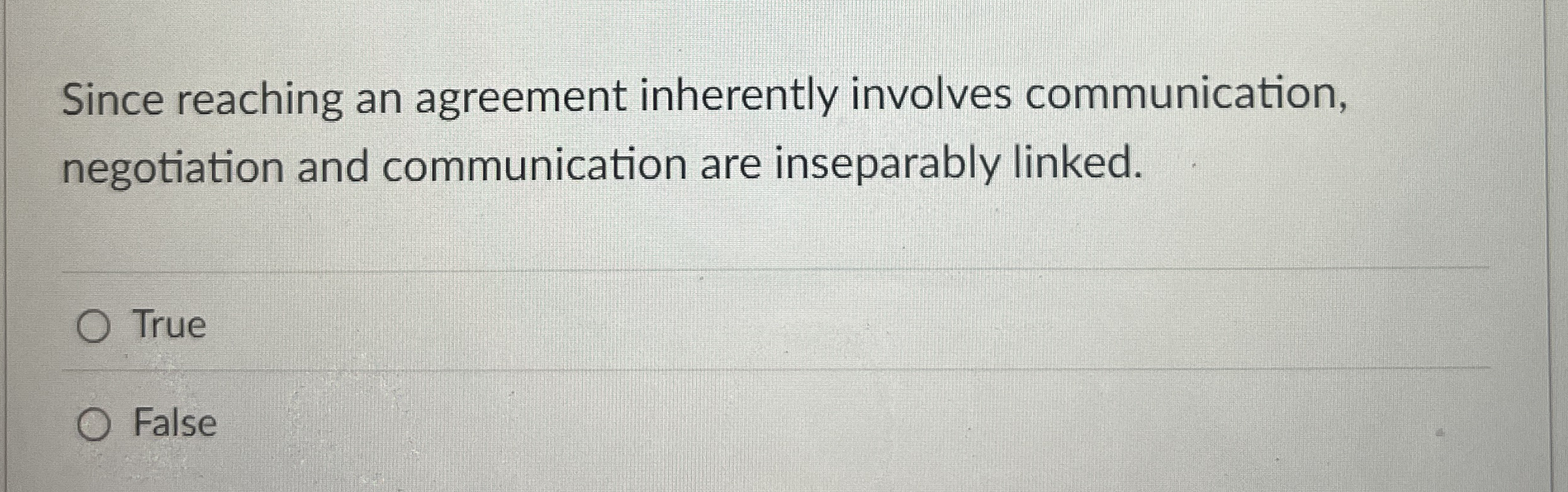 Solved Since reaching an agreement inherently involves | Chegg.com