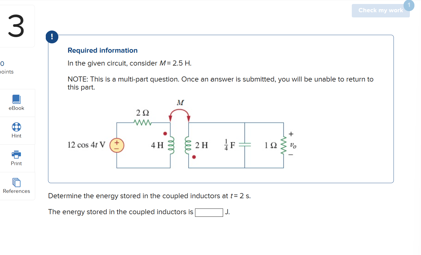Solved Required informationIn ﻿the given circuit, consider | Chegg.com