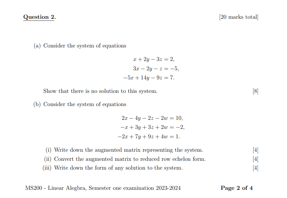 Solved (a) ﻿Consider the system of | Chegg.com