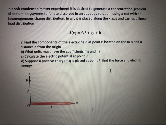 Solved In a soft condensed matter experiment it is desired | Chegg.com