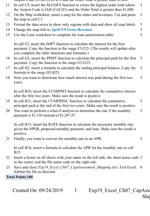 Solved Steps to Perform: Points Step Instructions 1 Start | Chegg.com