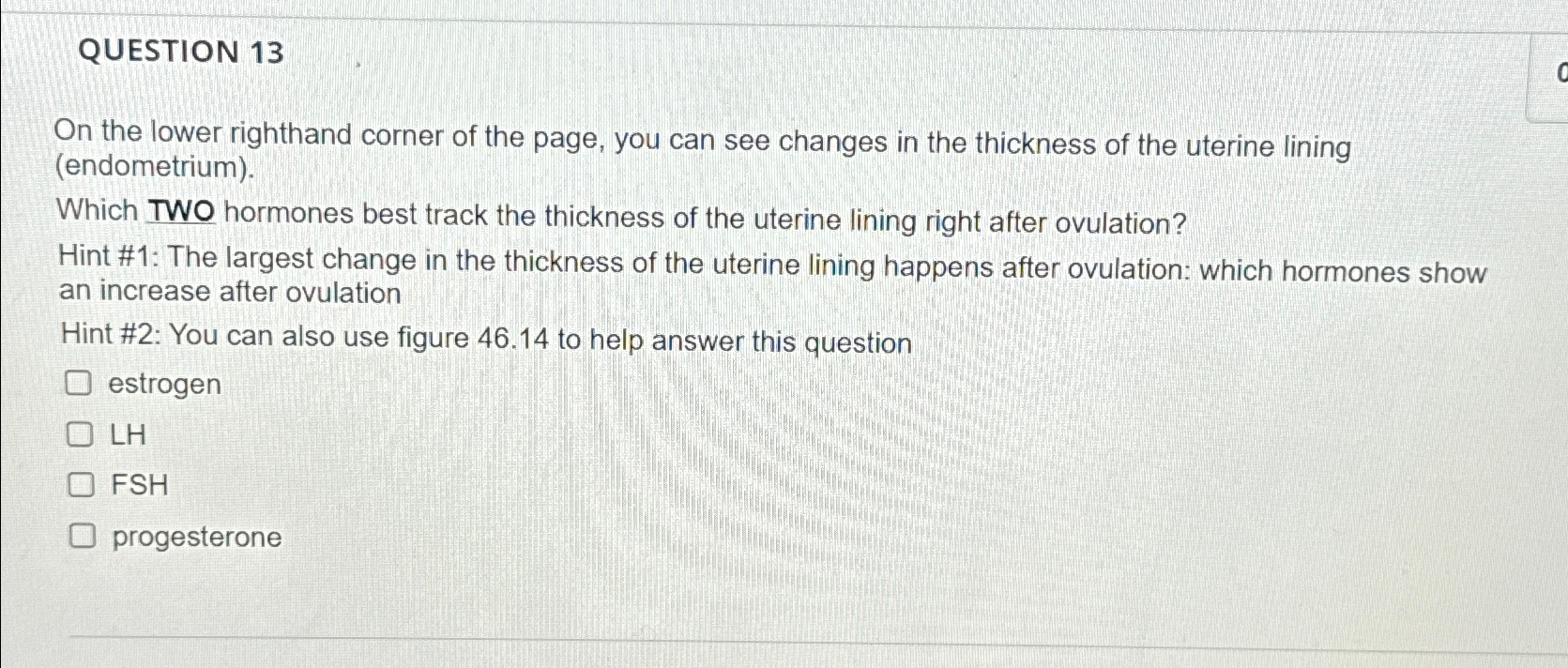 Solved QUESTION 13On the lower righthand corner of the page, | Chegg.com