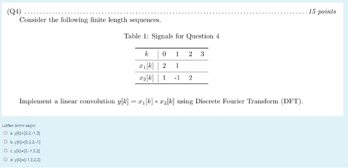 Solved 15 points (Q4)... Consider the following finite | Chegg.com
