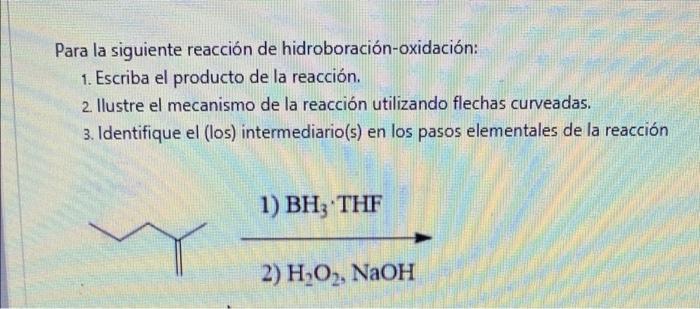 Solved Para la siguiente reacción de | Chegg.com