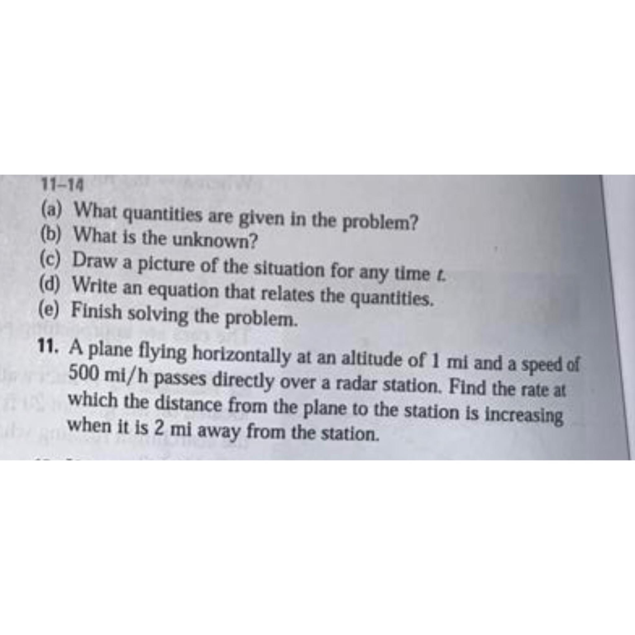 Solved 11-14(a) ﻿What quantities are given in the | Chegg.com