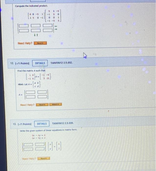 Solved Compute the indicated product. | Chegg.com