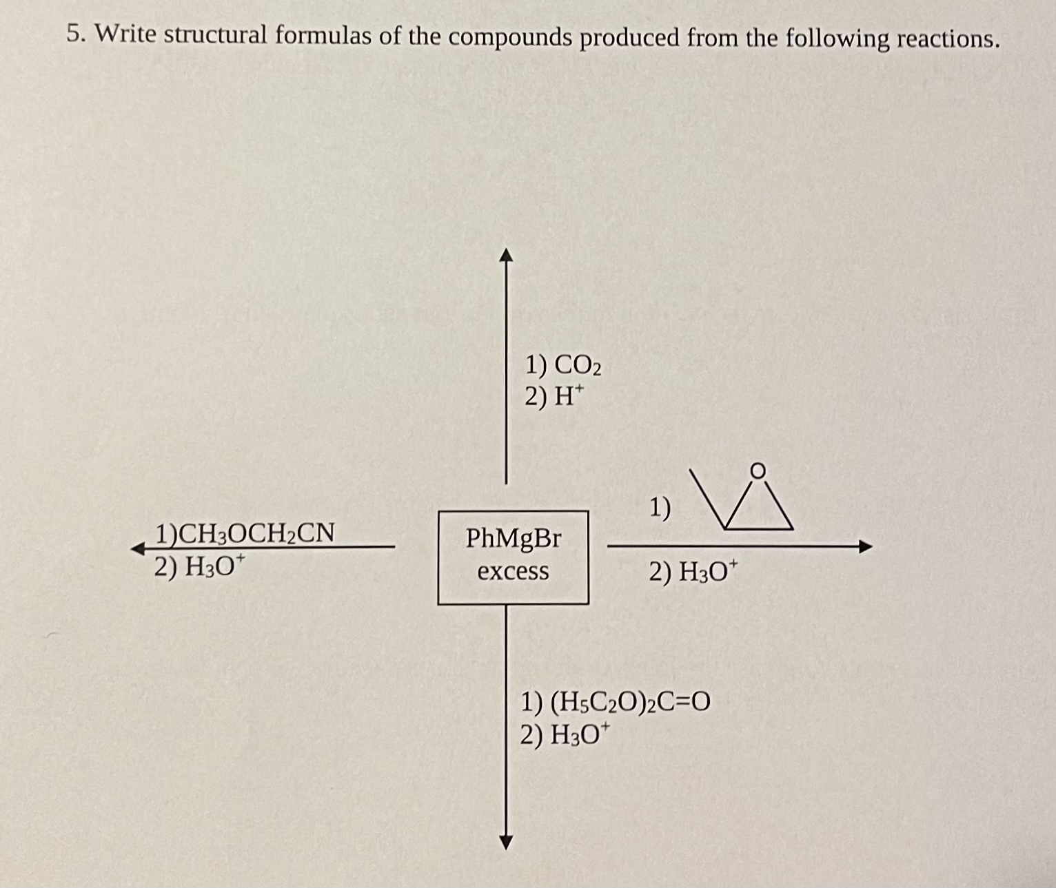 Solved Write structural formulas of the compounds produced | Chegg.com