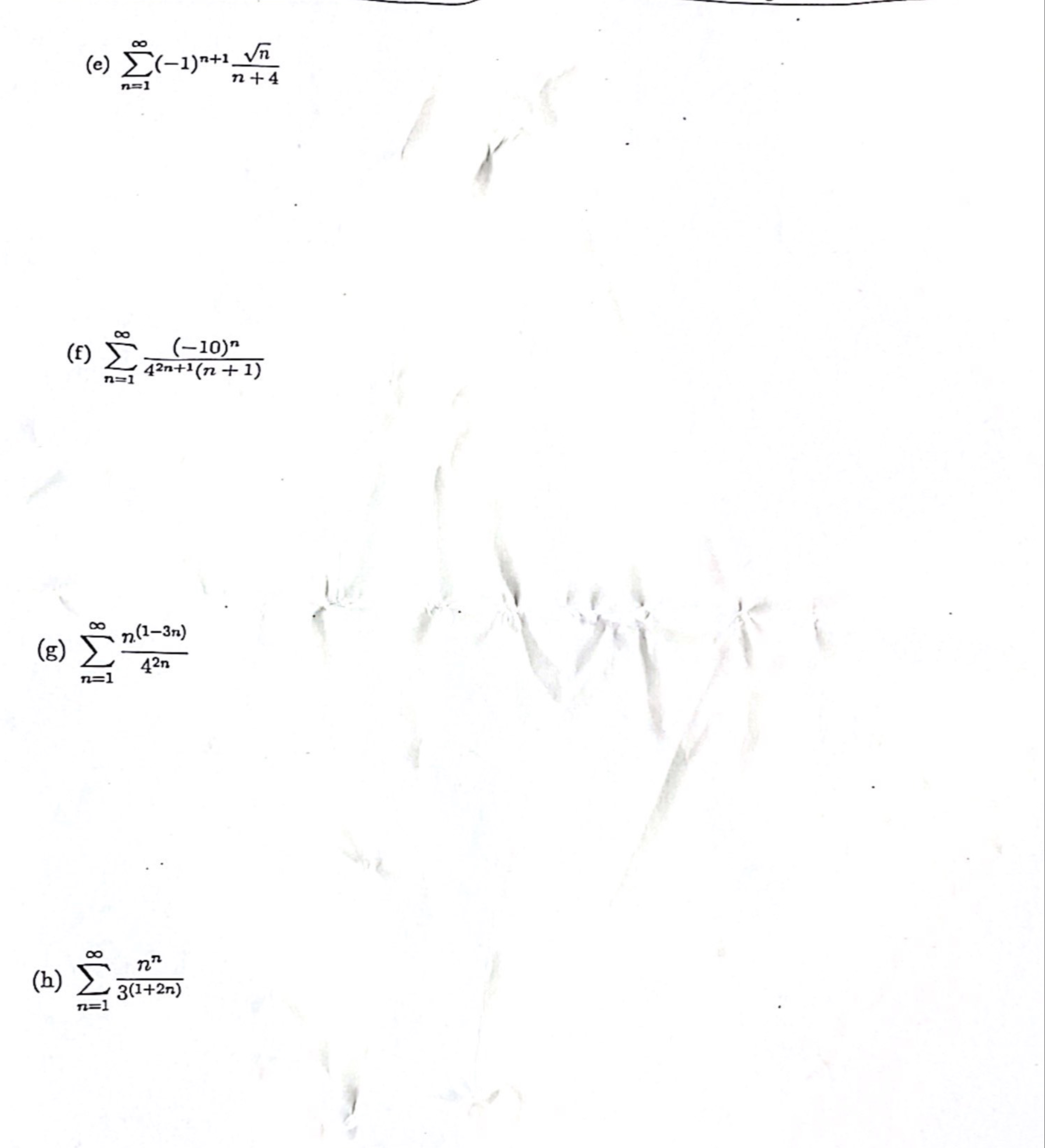 Solved Determine whether the followig series converge or | Chegg.com