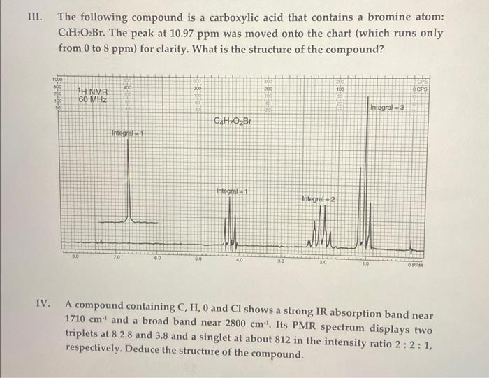 Solved I. The following compound is a carboxylic acid that | Chegg.com