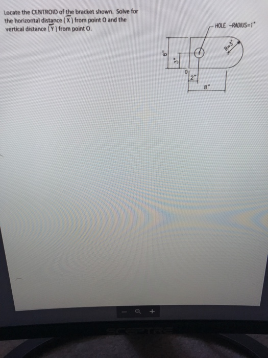 Solved Locate the CENTROID of the bracket shown. Solve for | Chegg.com