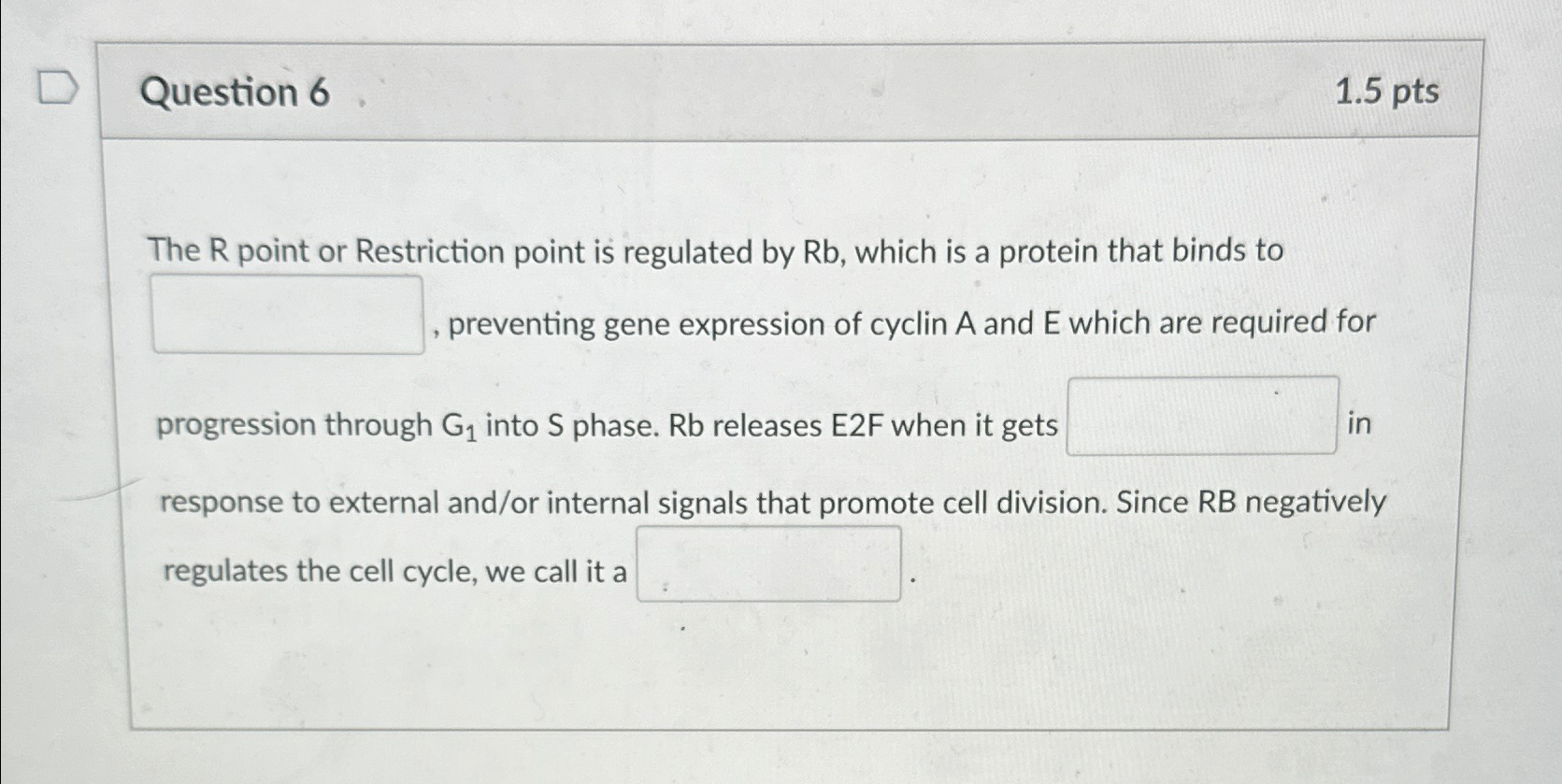 Solved Question 61.5ptsThe R ﻿point or Restriction point is | Chegg.com