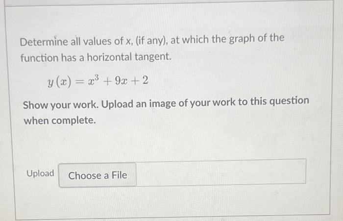 Solved Determine all values of x, (if any), at which the | Chegg.com