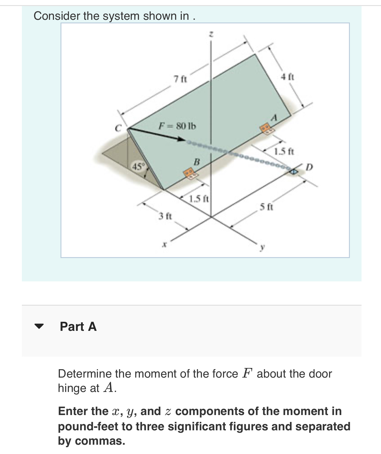 Solved Consider the system shown in .Part ADetermine the | Chegg.com
