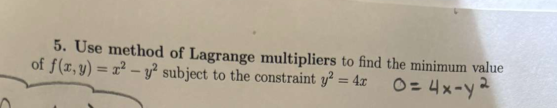 Solved by an EXPERT Use method of Lagrange multipliers to find the | Chegg.com