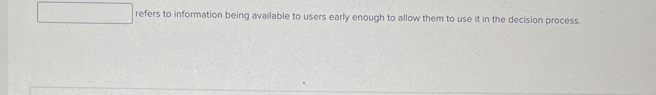 Solved refers to information being available to users early | Chegg.com
