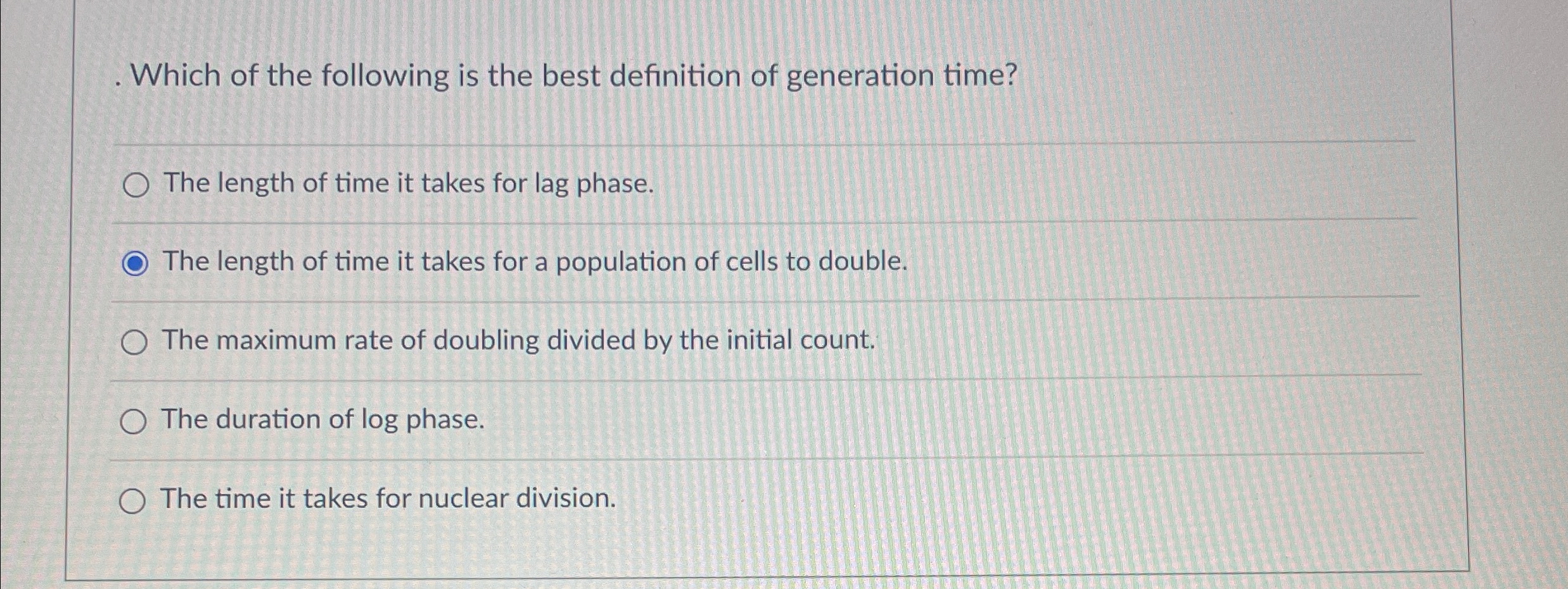 Solved Which of the following is the best definition of | Chegg.com