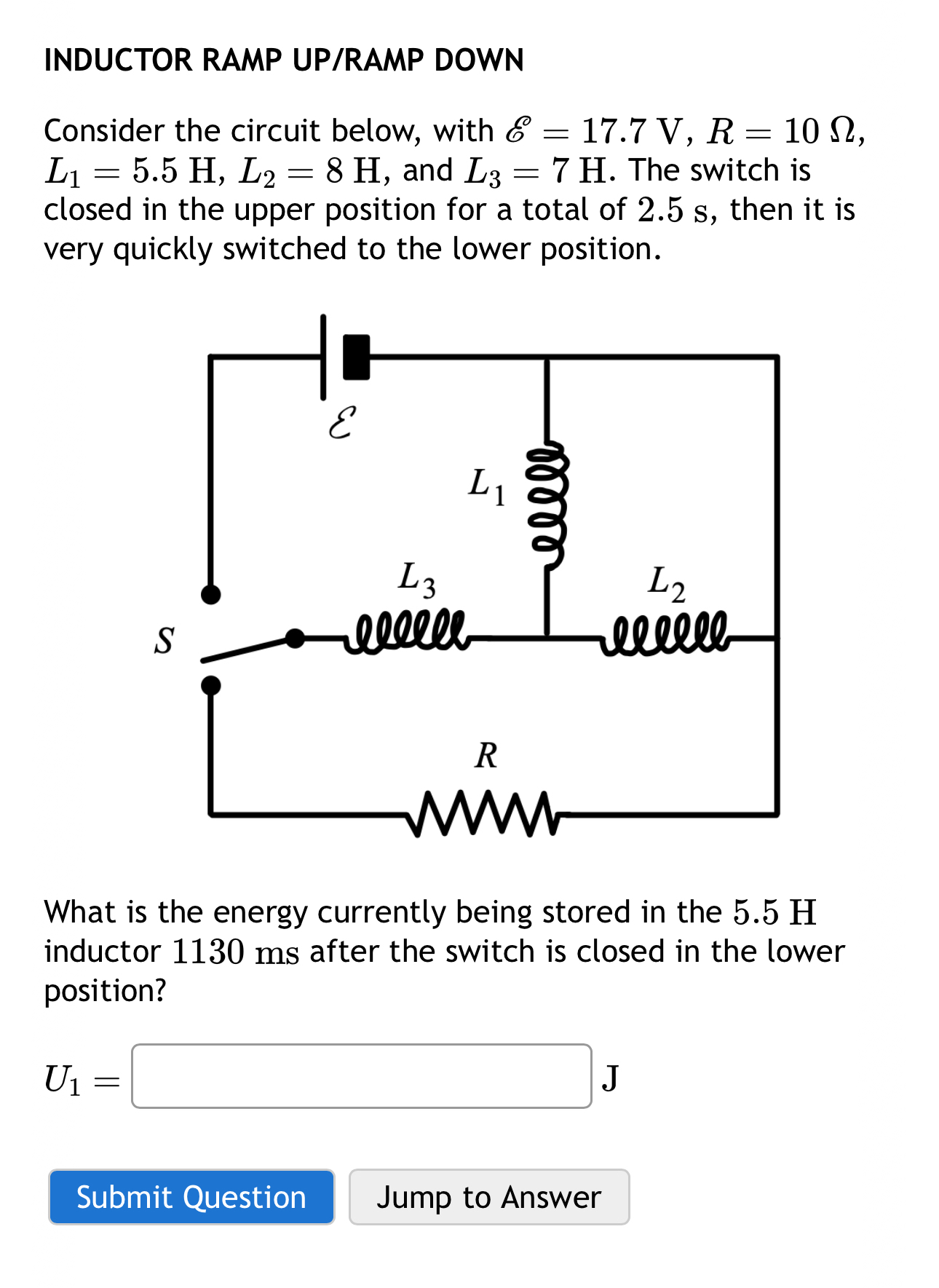 Solved INDUCTOR RAMP UP/RAMP DOWNConsider the circuit below, | Chegg.com