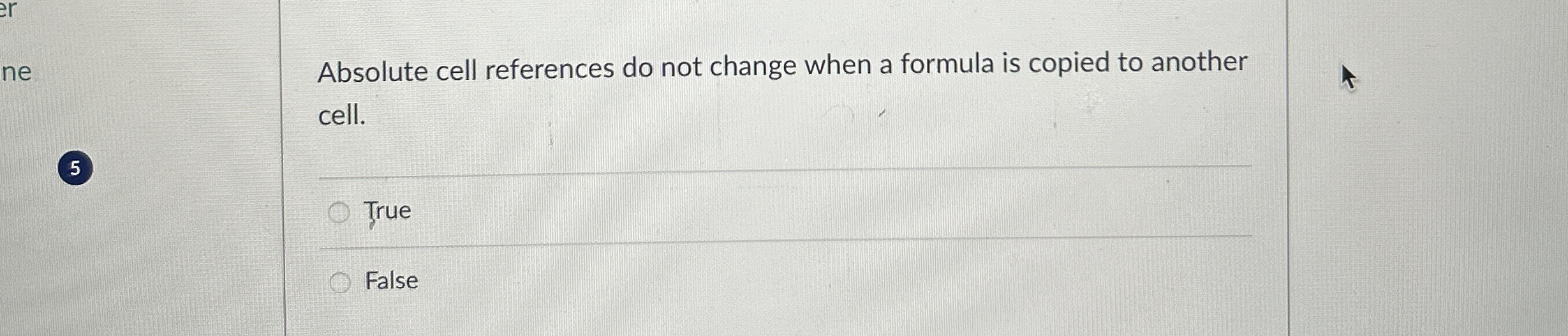 Solved Absolute cell references do not change when a formula | Chegg.com