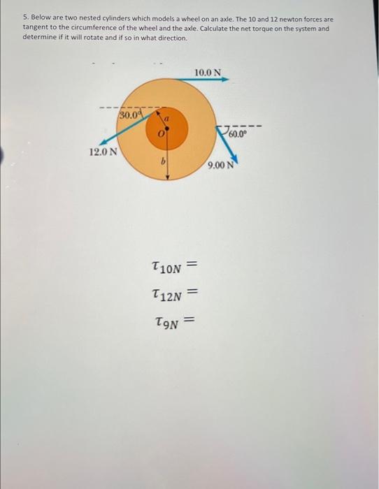 Solved 5. Below are two nested cylinders which models a | Chegg.com