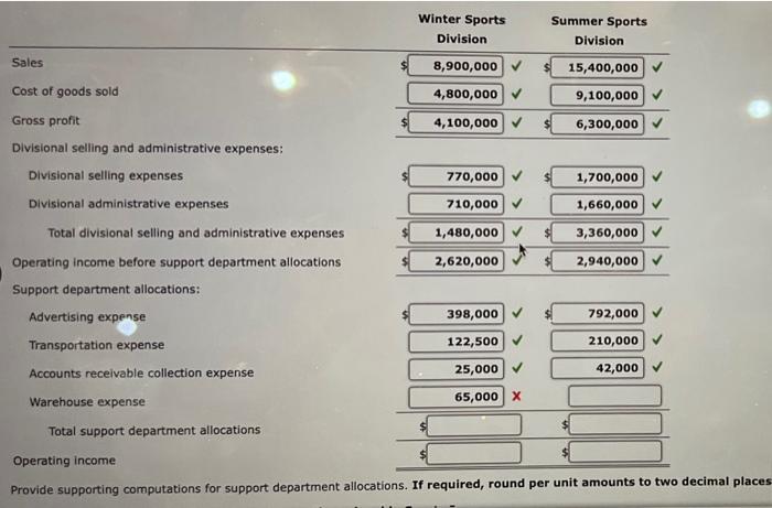 Solved Provide supporting computations for support | Chegg.com