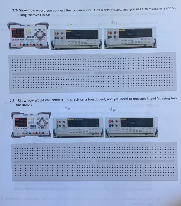 Solved How do you connect this circuit on a breadboard? one | Chegg.com