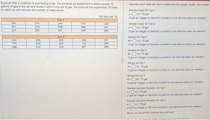 Solved Suppose that a customer is purchasing a car. He | Chegg.com
