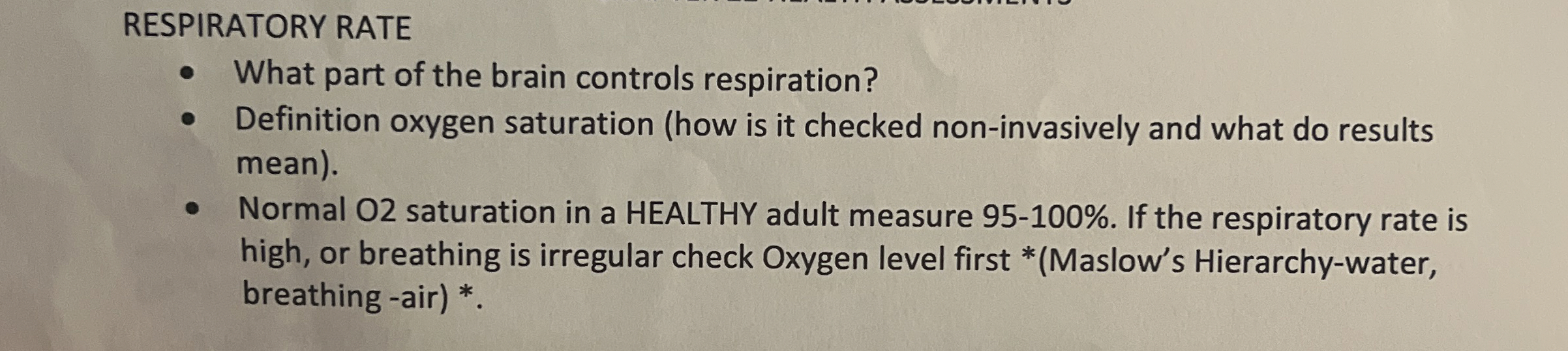 Solved RESPIRATORY RATEWhat part of the brain controls | Chegg.com