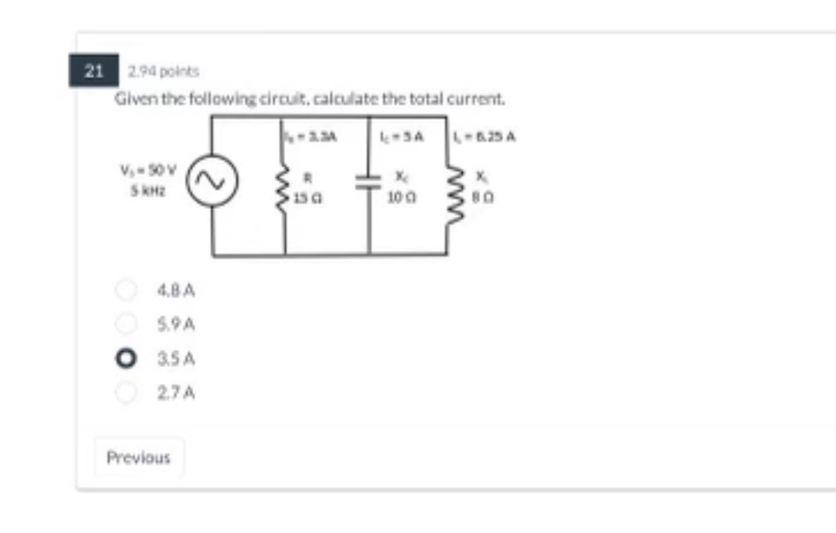 Solved 212.94 ﻿potinsGiven the following circuit, calculate | Chegg.com
