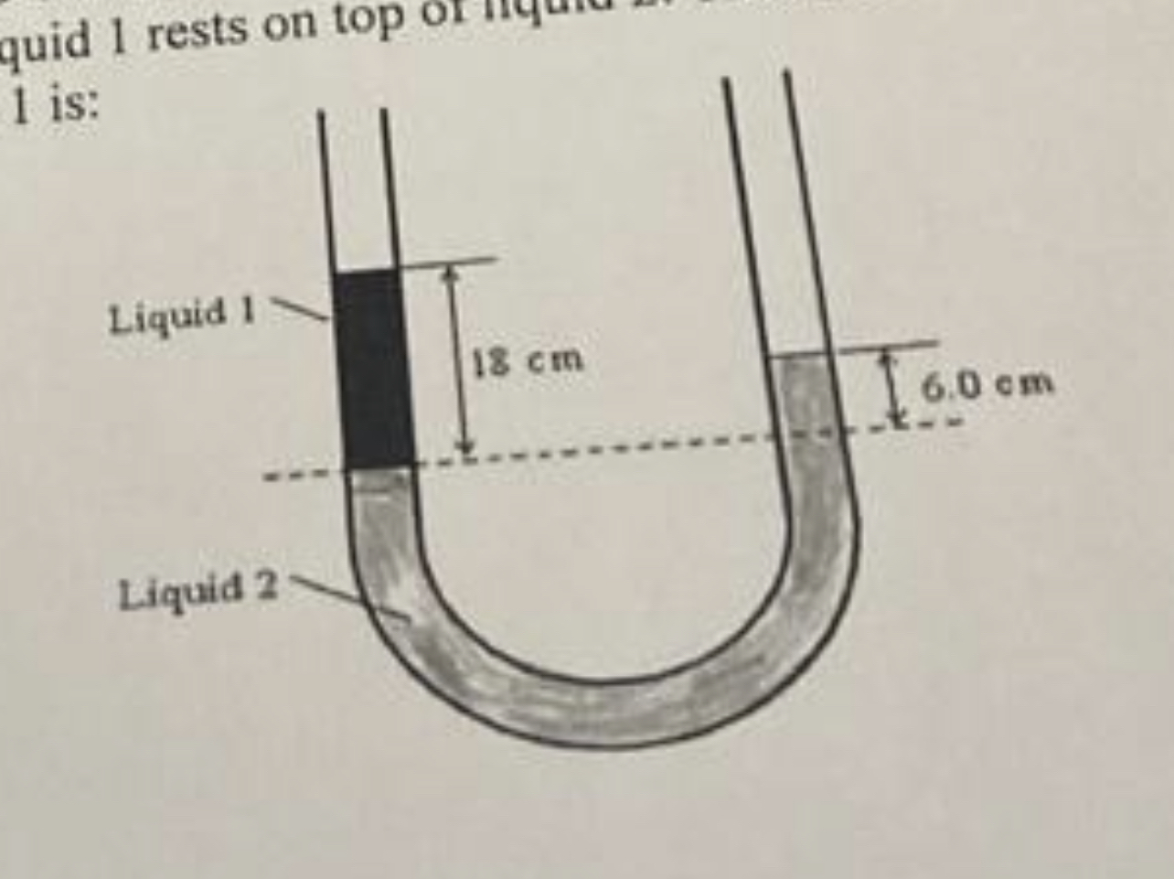 Solved Two liquids, 1 ﻿and 2, ﻿are in equilibrium in a | Chegg.com