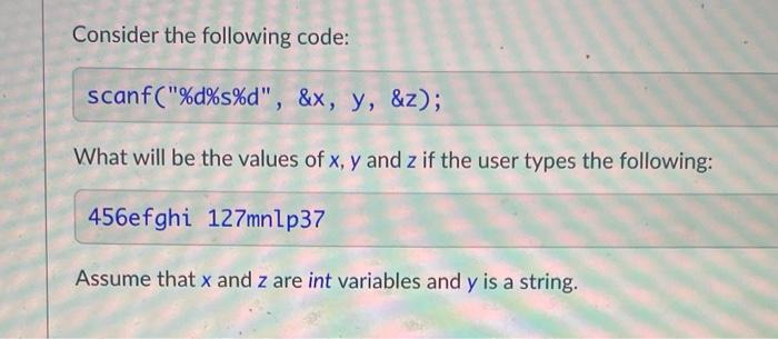 Solved Consider the following code: What will be the values | Chegg.com