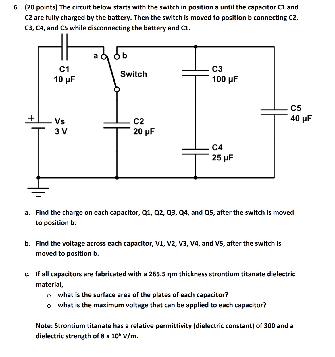 Solved 6. ( 20 ﻿points) ﻿The circuit below starts with the | Chegg.com