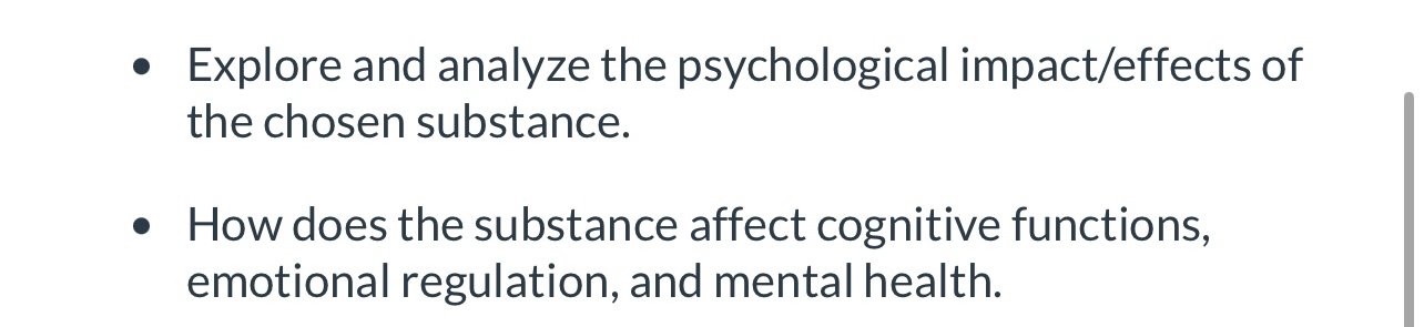 Explore and analyze the psychological impact/effects | Chegg.com