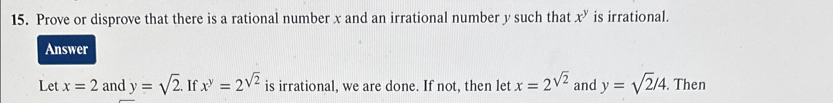 Solved Prove or disprove that there is a rational number x | Chegg.com