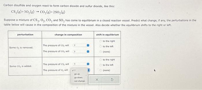 Solved Carbon disulfide and oxygen react to form carbon | Chegg.com