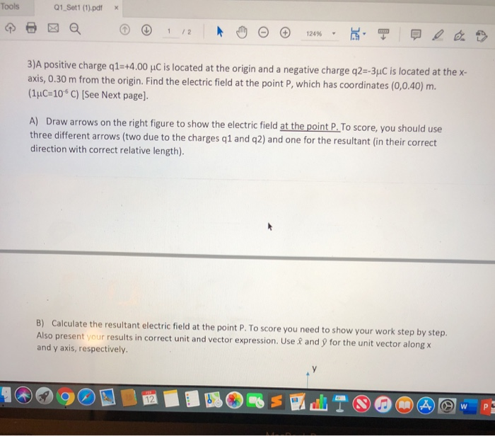 Solved bols 01_Set1 (1).pdf 3)A positive charge q1=+4.00 uC | Chegg.com