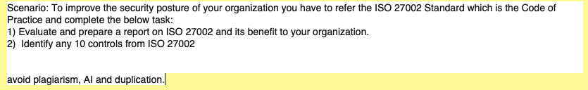 Solved Scenario: To improve the security posture of your | Chegg.com