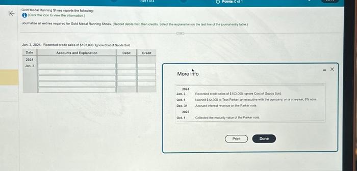 Gold Modal Ruming Shoes reports the following (1) | Chegg.com