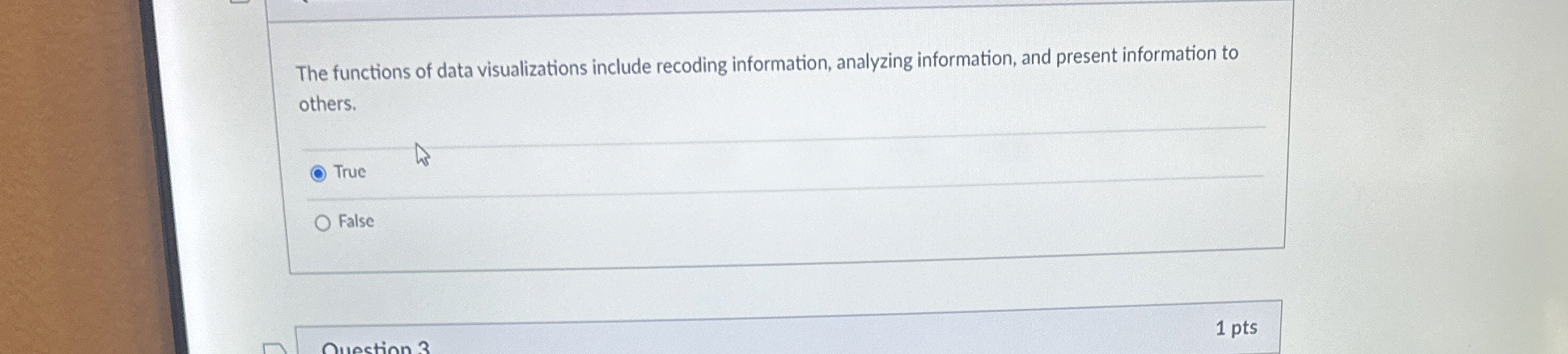 Solved The functions of data visualizations include recoding | Chegg.com